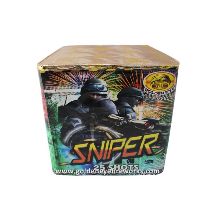 Kembang Api Sniper Cake 0.80 25 Shots - GE0825C-N