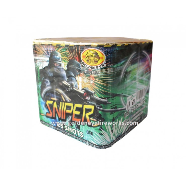 Kembang Api Sniper Cake 0.80 25 Shots - GE0825C-N
